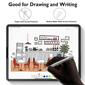 2 Pack Mothca Matte Glass Screen Protector for iPad Pro 11 Inch (2022/2021/2020/2018) /iPad Air 5 (2022) & Air 4 (2020)10.9 Inch, Anti-Glare & Anti-Fingerprint HD Tempered Glass Shield, Smooth as Silk