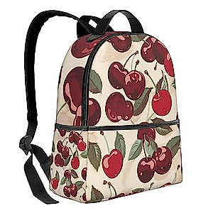 BAFAFA cherry pattern Printed Travel Backpack Business Work Bag Computer Bag Outdoor Sports Rucksack