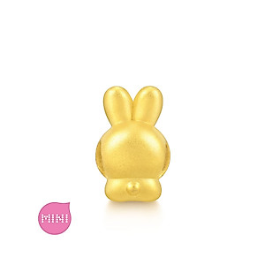 CHOW SANG SANG 999 24K Solid Gold Mini Charm Chinese Zodiac Lovely Cute Animal Mini Charm Blessing Bracelet for Women 93694C (Rabbit)