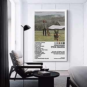 Noah Kahan Posters Stick Season Album Cover Poster for Room Aesthetic Canvas Art Poster and Wall Art Picture Print Modern Family Bedroom Decor Posters 12x18inch(30x45cm)