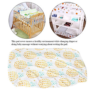 Lazmin112 Soft Breathable Baby Changing Table Pad Cover, Newborn Infant Urine Mat Changing Table Pads Wipeable Sheets(Big Pine)