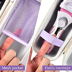 Case Compatible with Panasonic ES2207P/ ES2216PC/ ES2291D Electric Shaver for Women Cordless 3 Blade Razor Pop-Up Trimmer Close Curves. Ladies Shave Razors Holder Fits for Charger -Purple (Box Only)