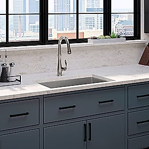 KOHLER Bellera Pull Down Kitchen Faucet, Kitchen Sink Faucet with Pull Down Sprayer, 3-Spray Faucet, Vibrant Stainless, K-560-VS