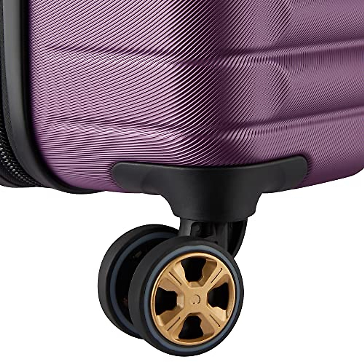 DELSEY PARIS Cruise 3.0 Hardside Expandable Luggage with Spinner Wheels, Plum, Checked 26 Inch Trunk