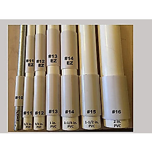 Snap Clamp Greenhouse Cover PVC Clamps for Hoop Pipe Frames - Garden / Plant Cover Clips (11-EZ - 1/2'' Pipe Clamps - JAK Packaging, 40), White