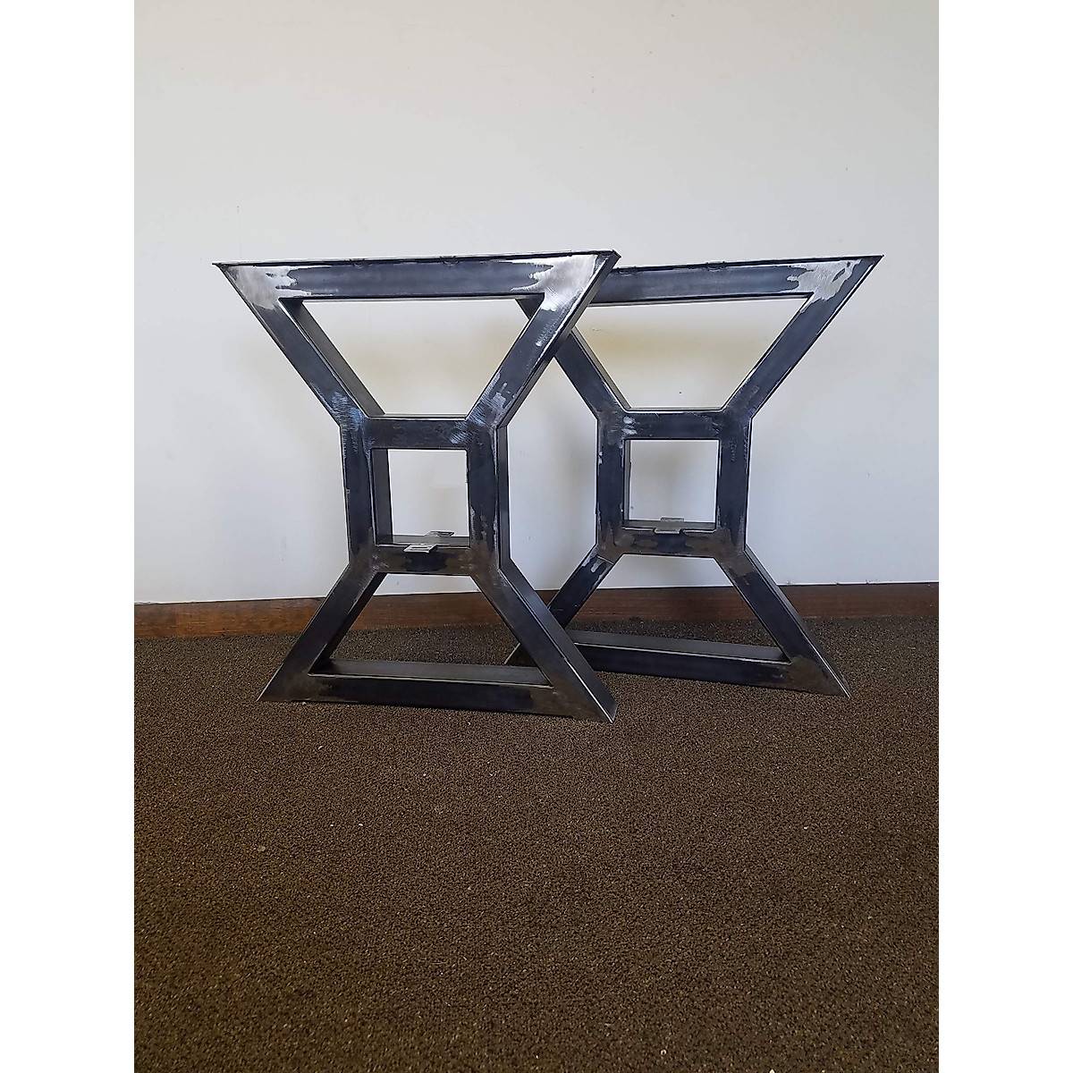 Metal Table Legs, X-Beam Style - Any Size and Color