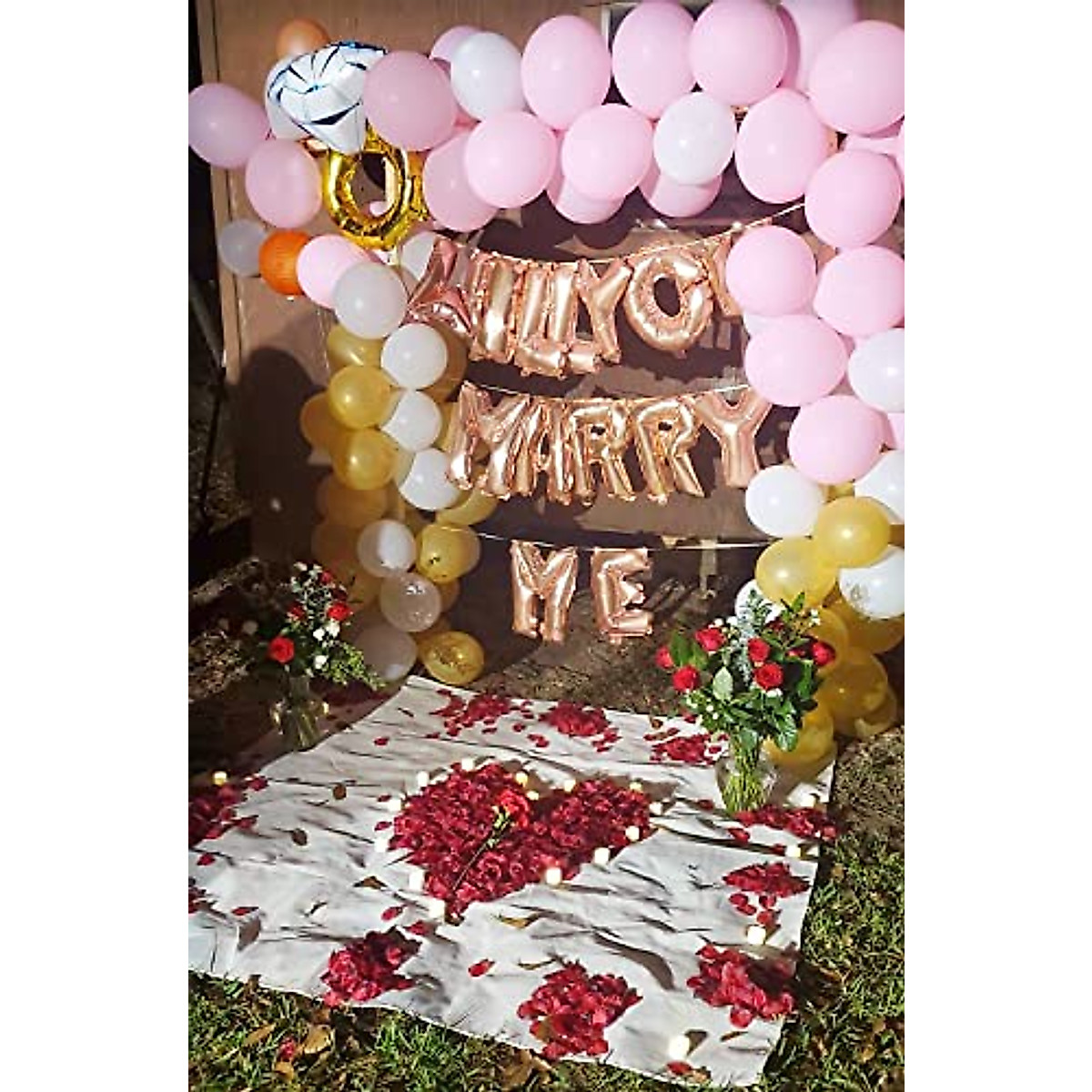 LaVenty Will you marry me Balloons Marry Me Balloons Marriage Proposal Ideas Wedding Proposal Decorations Decor Rose Gold Will you marry me Balloons