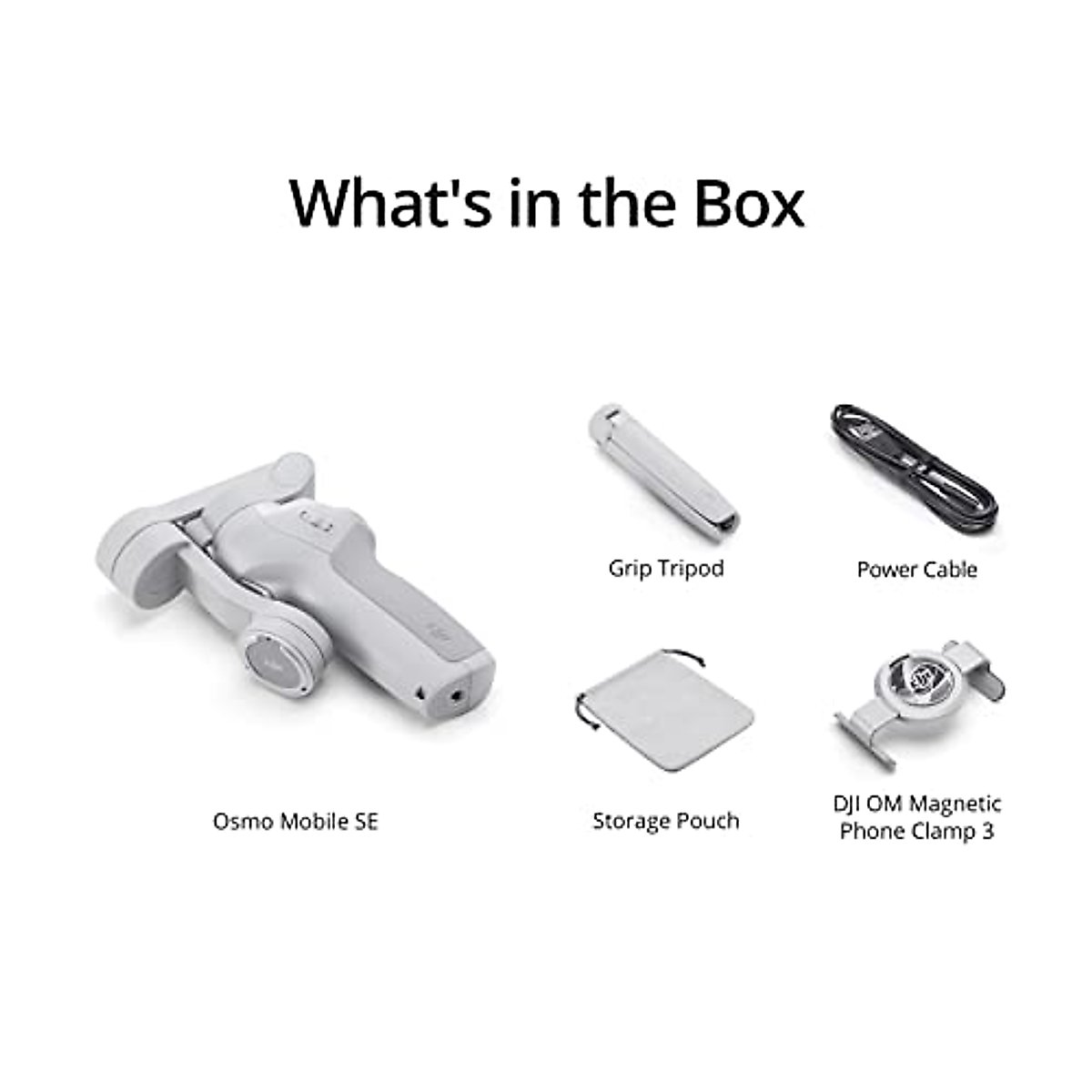 DJI Osmo Mobile SE Intelligent Gimbal, 3-Axis Phone Gimbal, Portable and Foldable, Android and iPhone Gimbal with ShotGuides, Smartphone Gimbal with ActiveTrack 6.0, Vlogging Stabilizer