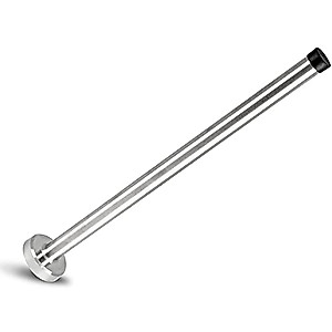 BokWin 12 Inch Wall-Mounted Door Stopper, Extra Long Door Stop, Heavy Duty Stainless Steel Door Stopper with Sound Dampening Rubber Bumper for Protects Your Walls from Damage