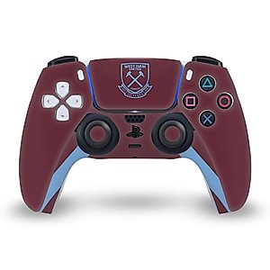 Head Case Designs Officially Licensed West Ham United FC Jersey 2020/21 Home Kit Matte Vinyl Faceplate Sticker Gaming Skin Case Cover Compatible with Sony Playstation 5 PS5 DualSense Controller