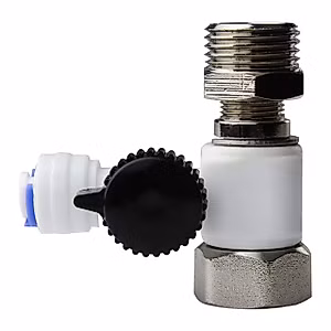 iSpring AFW43 Water Systems Feed Water Adapter, Fits 1/2" NPT and 3/8" COMP, Cold Water Supply Valve