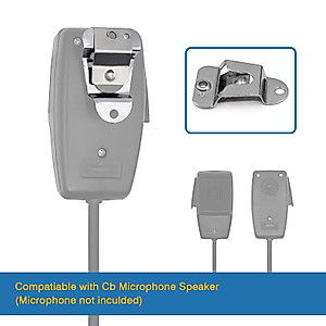 HLN9073 Microphone Hang-Up Clip Compatible for CB Motorola Walkie Talkie with Screw 2pack