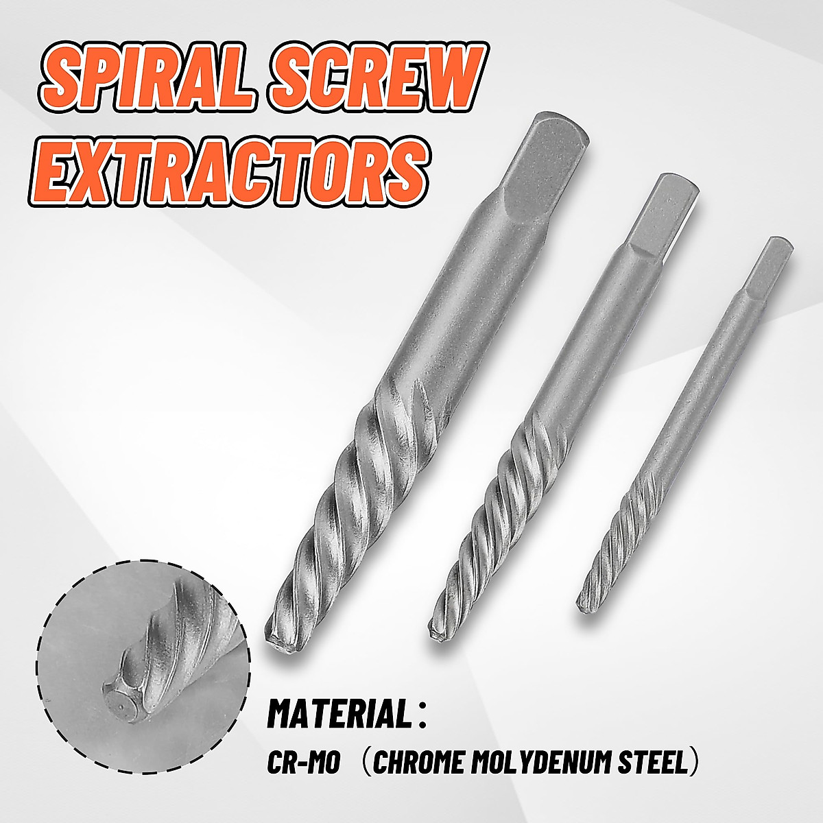 UYECOVE 14PCS Stripped Screw Extractor Set, 35# Cr-Mo & 6542 HSS Steel Cobalt Left Handed Drill Bit | Broken Screw Extractor Kit | Easy Out Screw Extractor Set Removing Stripped Screws Broken Bolts