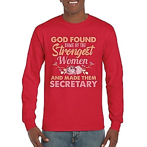 Unique Secretary Gifts for Strong Women Perfect for Gods Chosen Black and Muticolor Unisex Long Sleeve T Shirt
