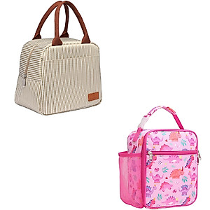 Bagseri Insulated Lunch Bag Women - Lunch Bag for Women Men Kids Lunch Box Insulated - Lunch Box Bag for Girls Bundle