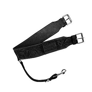 Handmade Western Saddle Rear Cinch Hand Tooled Leather Horse Saddle Back Girth Flank Cinches LC-014