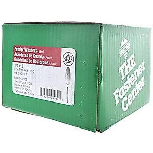 Hillman 290021 Zinc 1/4" x 2" Fender Washers, 100 Pieces