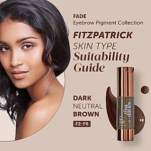 Tina Davies FADE Eyebrow Pigments, Dark Neutral Brown 15ml
