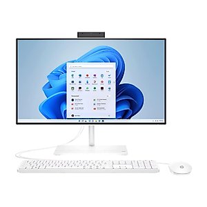 HP 23.8 inch All-in-One Desktop PC, Intel Celeron Processor J4025 Processor, Intel UHD Graphics 600 Graphics, 4 GBmemory,Windows 11 Home Operating System (24-cb0011, Starry White)