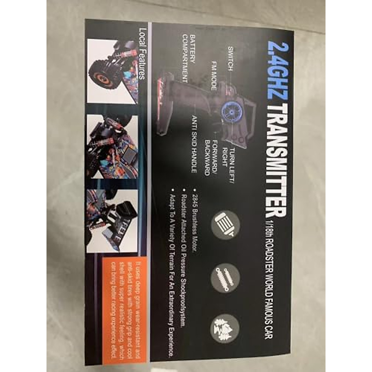 WLtoys 184016 Scale 1/18 75KM/H 2.4G RC Car Brushless 4WD Electric High Speed Off-Road Remote Control Drift Toys for Children Racing (184016 1 * 1500mAh)