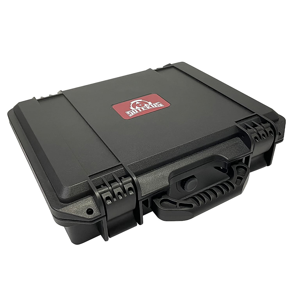 Sutekus Hard Gun Case Pistol Case Durable Handgun Case Lockable Pistol Carrying Cases Gun Accessories (Large)