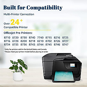 Palmtree 952 XL Ink Cartridge Replacement for 952 XL 952xl Ink Cartridges with Updated Chips for OfficeJet Pro 8700 8702 8710 8730 7720 7740 8720 8210 8216 8745 Printer Ink(5-Pack)