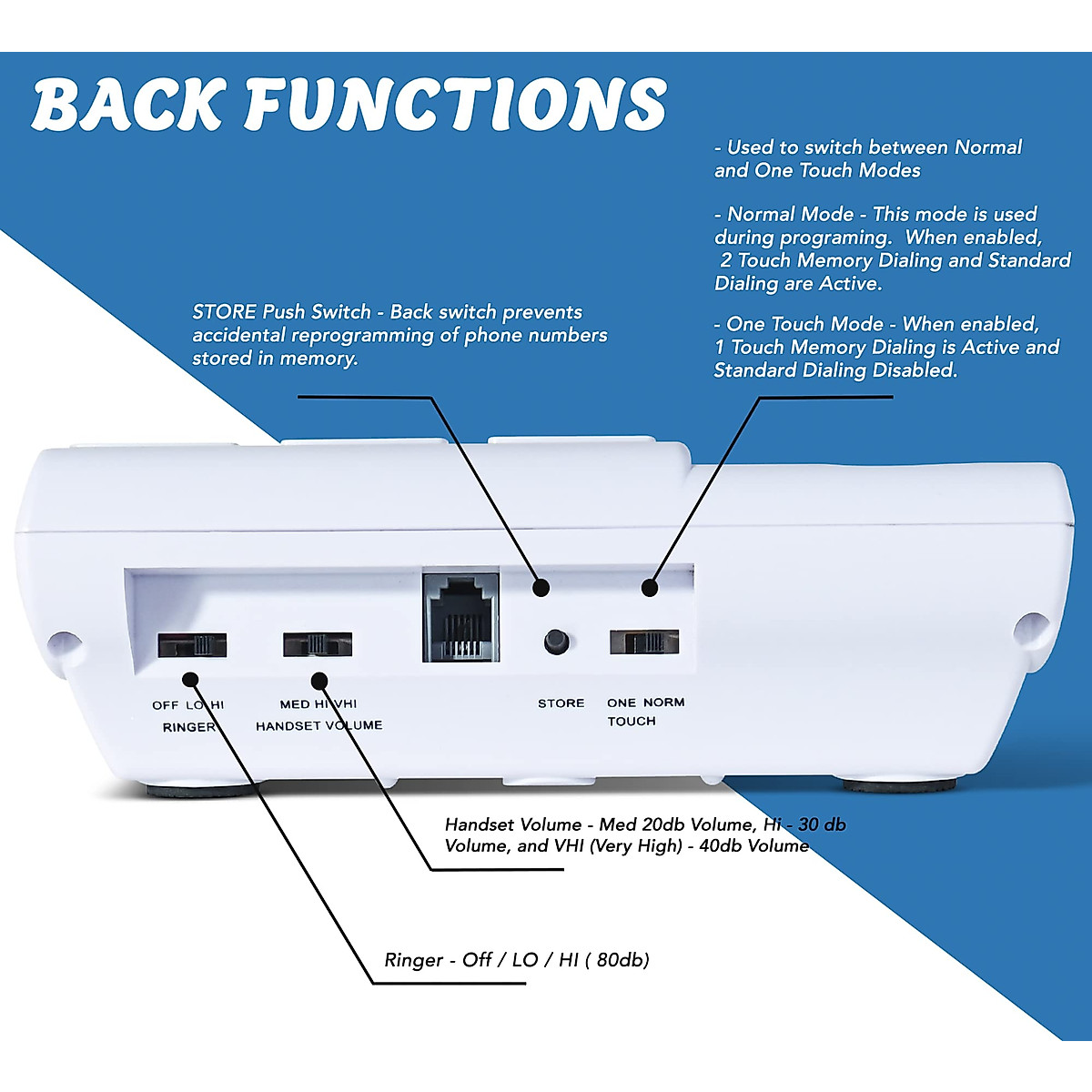 Future Call FC-0613 Best Landline Phones for Seniors, Landline Phone ...