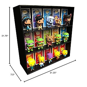1 Classic Display Case for 4 in. Funko Pop Vinyl Collectible Toy Figures, Black Cardboard