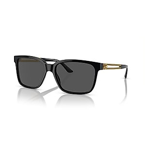 Versace Man Sunglasses Black Frame, Grey Lenses, 58MM