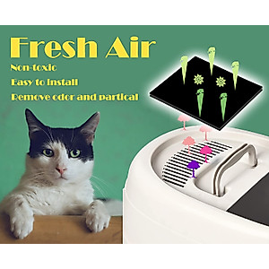 Amazinpure 16x48 in Cut to Fit Carbon Pad Pre Filter for Honeywell HPA100, HPA200, HPA300 Series Consoles & Winix 5500 Range Hoods & Pet Cat Litter Boxes