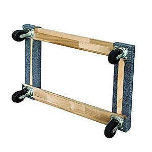 Olympia Tools Furniture Dolly for Moving, 1000 LB Capacity, 18 x 30 in, Fully Asembled, FSC Acacia Wood (Single Pack)