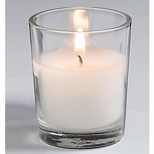 Mister Candle - Set of 9 Hand Poured Filled Glass Votive Candles with Plant Base Premium Wax Ideal Gifts for Aromatherapy Spa Weddings Birthdays Holidays Party (Vanilla)