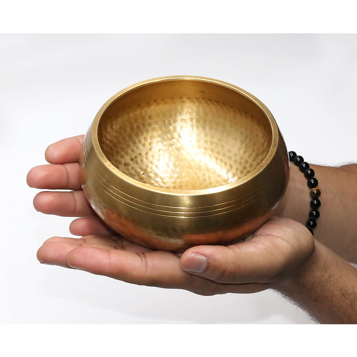 SANSKAR NEPAL Tibetan Singing Bowl Hand Hammered - 5.5 Inch - For Mediation, Yoga, Sound Therapy, Spiritual Healing, Prayer, Mind and Body Relaxation (5.5")