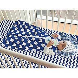 Pack n Play Sheets – Pack and Play Sheets 4 Pack – 100% Super Soft Jersey Knit Cotton Playard Mattress Sheets – Portable Playpen Sheet – Fitted Play Yard Mini Crib Sheets for Boy & Girl (24 x 38 x 5)