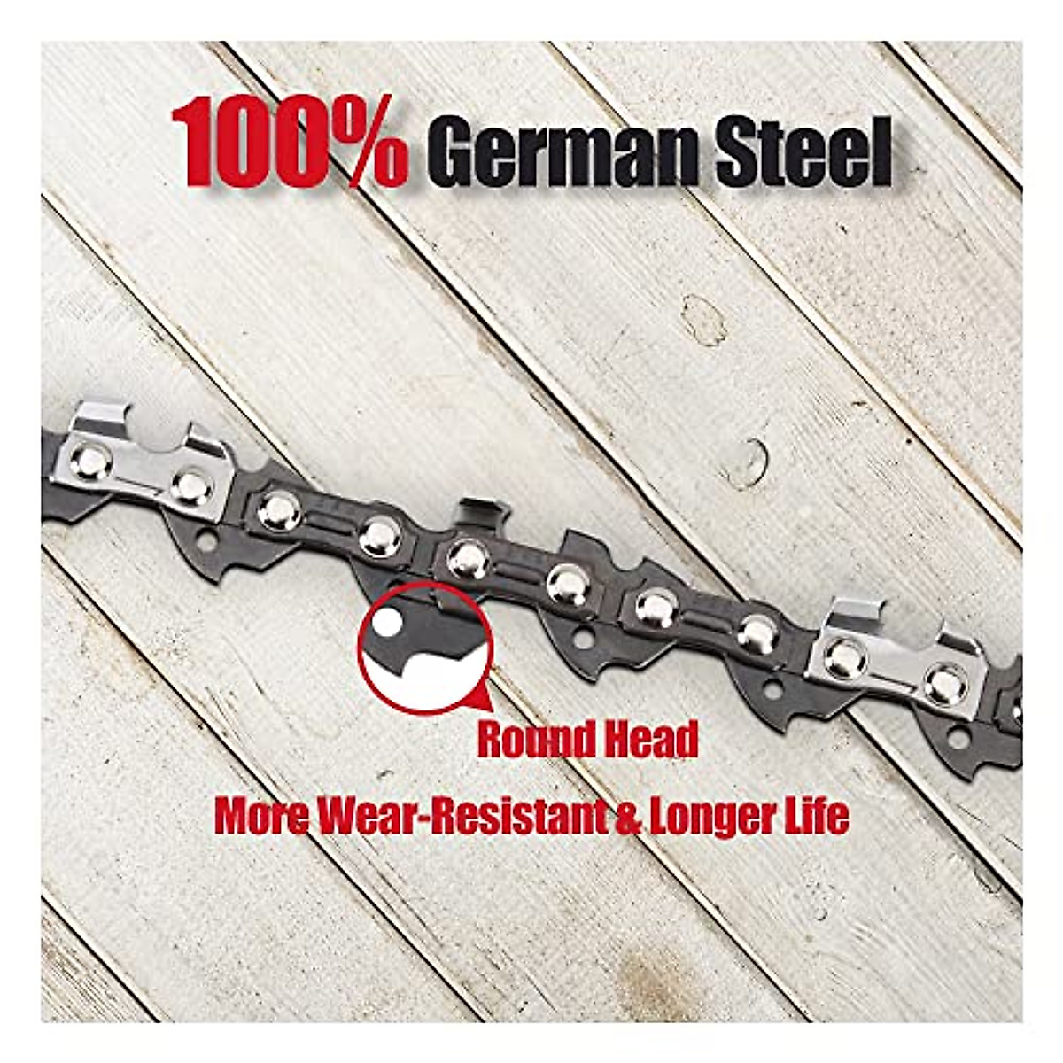 E & S Chainsaw Bar & Chain Combo 5 Inch .043" Gauge .030" Pitch 28 Drive Links, Semi Chisel 5 Inch Chainsaw Chain for Worx WG324E WG324E.9 Model