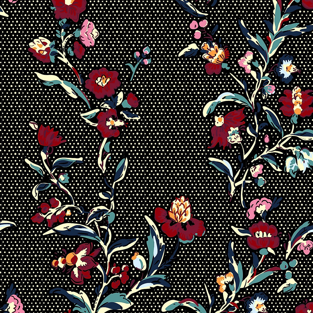 Vera Bradley Women's Medium Travel Duffel Bag, Plaza Tile-Recycled Cotton, One Size