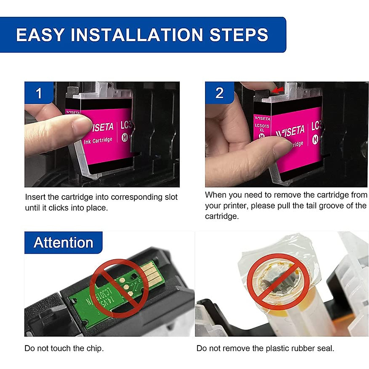 LC3013 5PKS High Yield Compatible Ink Cartridge Replacement for Brother LC3013 LC-3013 LC3011 Work with MFC-J690DW MFC-J895DW Printer (2 Black, 1 Cyan, 1 Magenta, 1 Yellow)