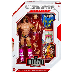 Mattel WWE Warrior Ultimate Edition Action Figure with Interchangeable Accessories, Articulation & Life-Like Detail, 6-inch