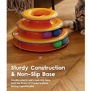 Catstages Tower of Tracks Interactive 3-Tier Cat Toy