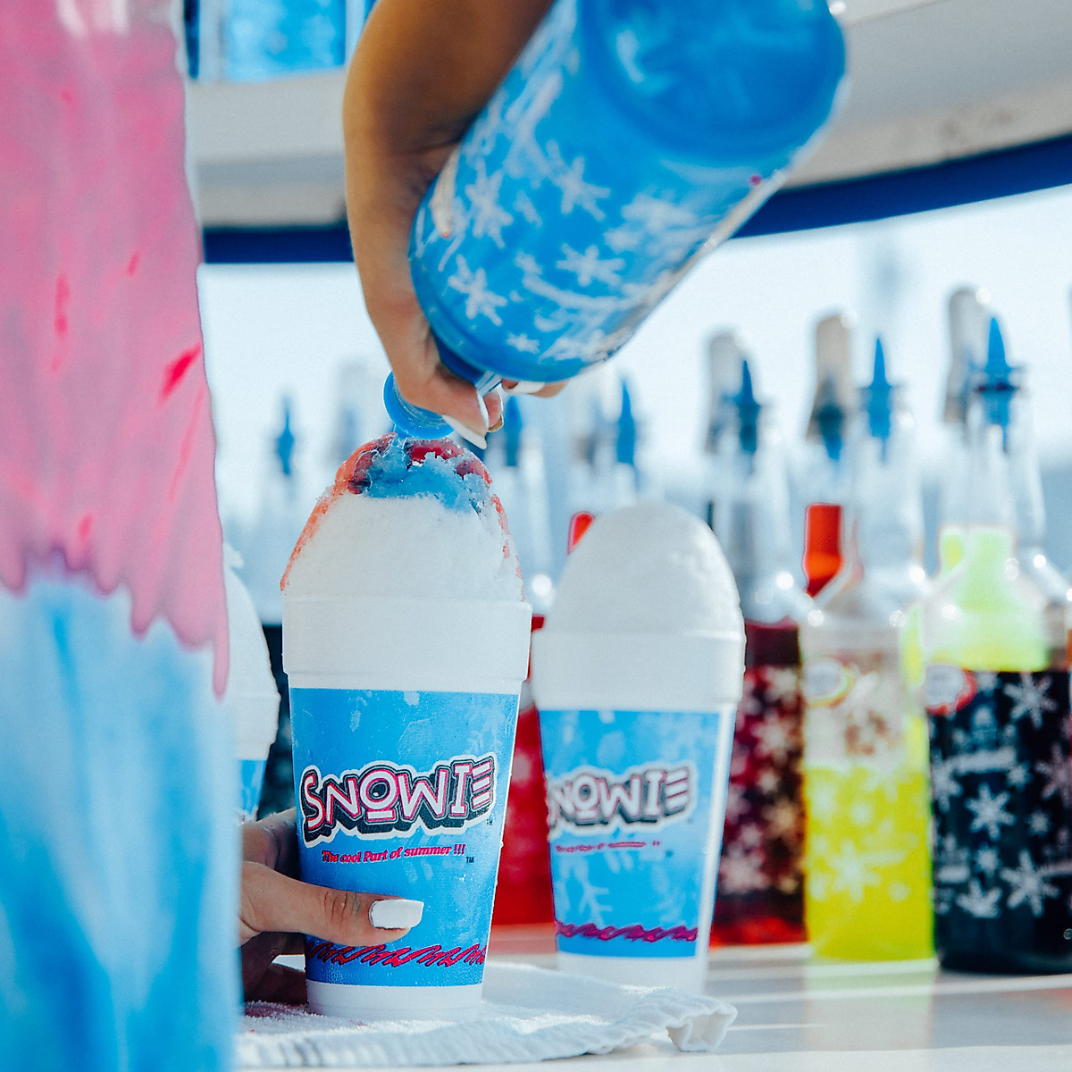 Snowie Shaved Ice Snow Cone Flavor Concentrate- Pint - Strawberry Fresh