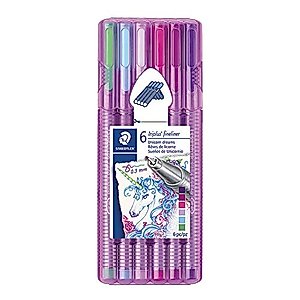 STAEDTLER Pens Triplus Fineliner Triangular Pens, 0.3mm