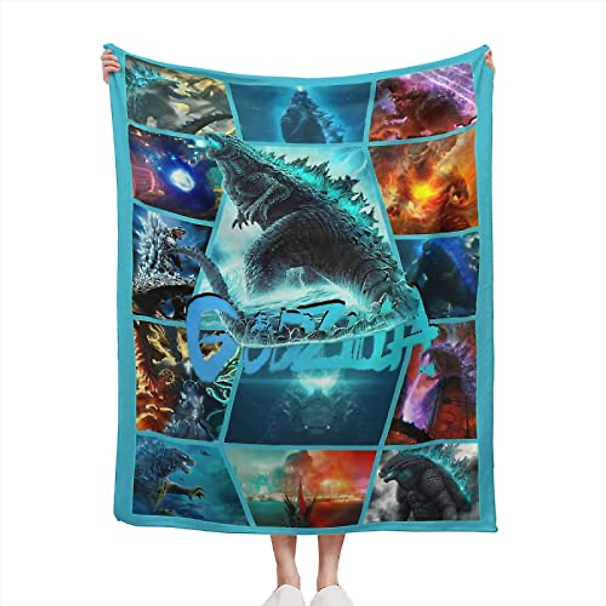 Throw Blanket 60" x 50" Ultra Soft Flannel Blanket Cozy All Season Bedding for Bed Couch Sofa Office Room Travel Decoration