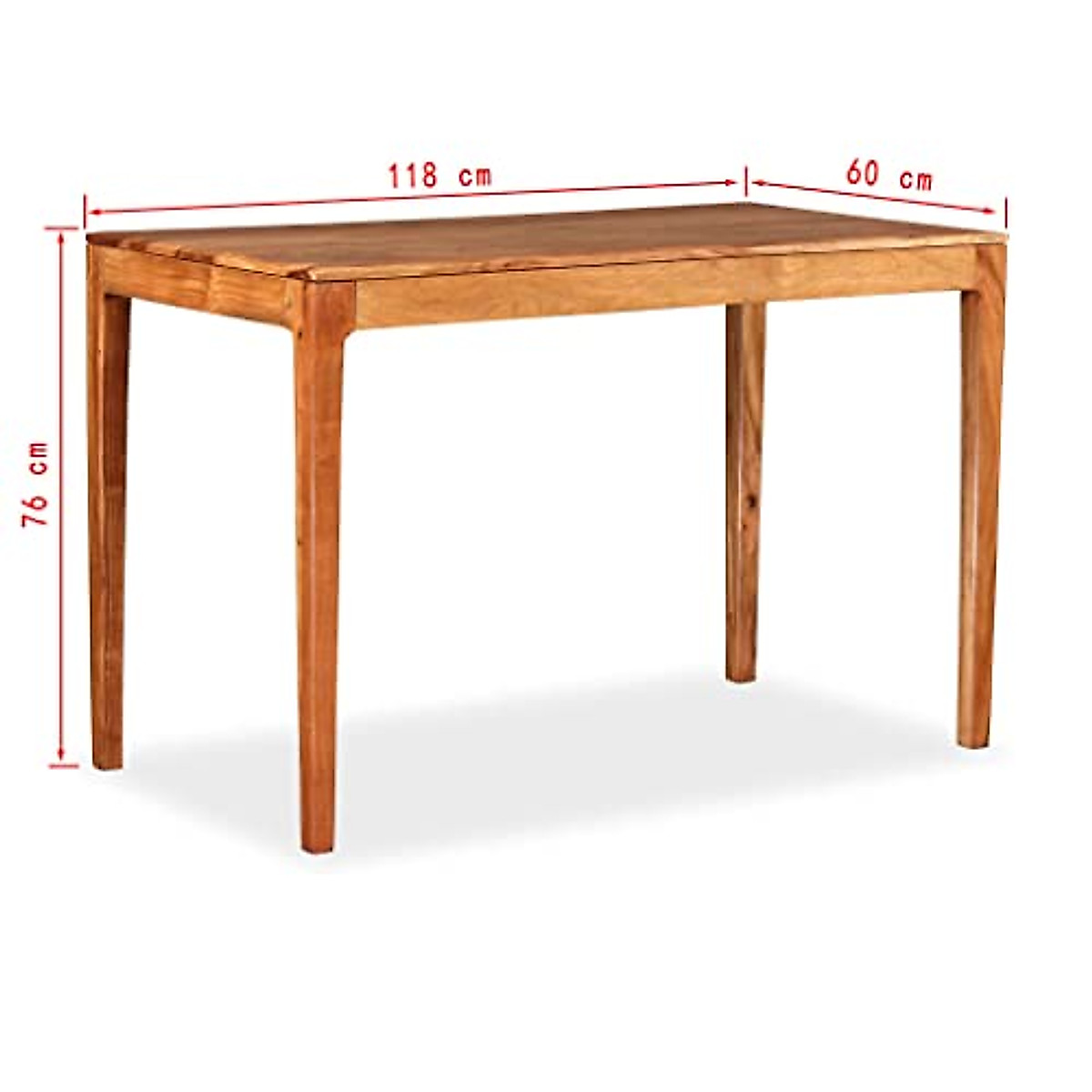 YPWRENH Coffee Table Kitchen Tables Dining Table Solid Wood 46.5"x23.6"x29.9" for Dining Room, Kitchen or Living Room