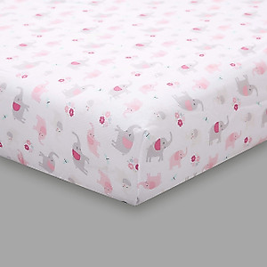 Baby Spark Belle The Elephant 3pc Soft Cotton Crib Bedding Set