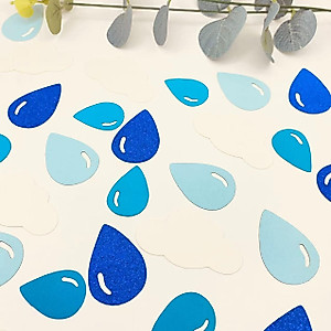 100PCS Cloud Raindrop Confetti for The Bride Is on Cloud 9 Bachelorette Party Decorations