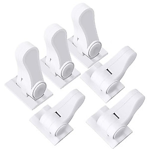Childproof Door Lever Lock (6-Pack), Baby Proofing Door Handles Deter Toddler Pets from Opening Lever Doorknob or Getting Locked in Rooms - Child Safety - Easy Install Use