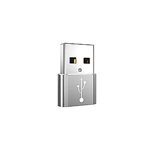 BoxWave Adapter Compatible with Chuwi Hi10 Air - USB-A to C PortChanger (5-Pack), USB Type-C OTG USB-A Convert Charging Data for Chuwi Hi10 Air - Metallic Silver