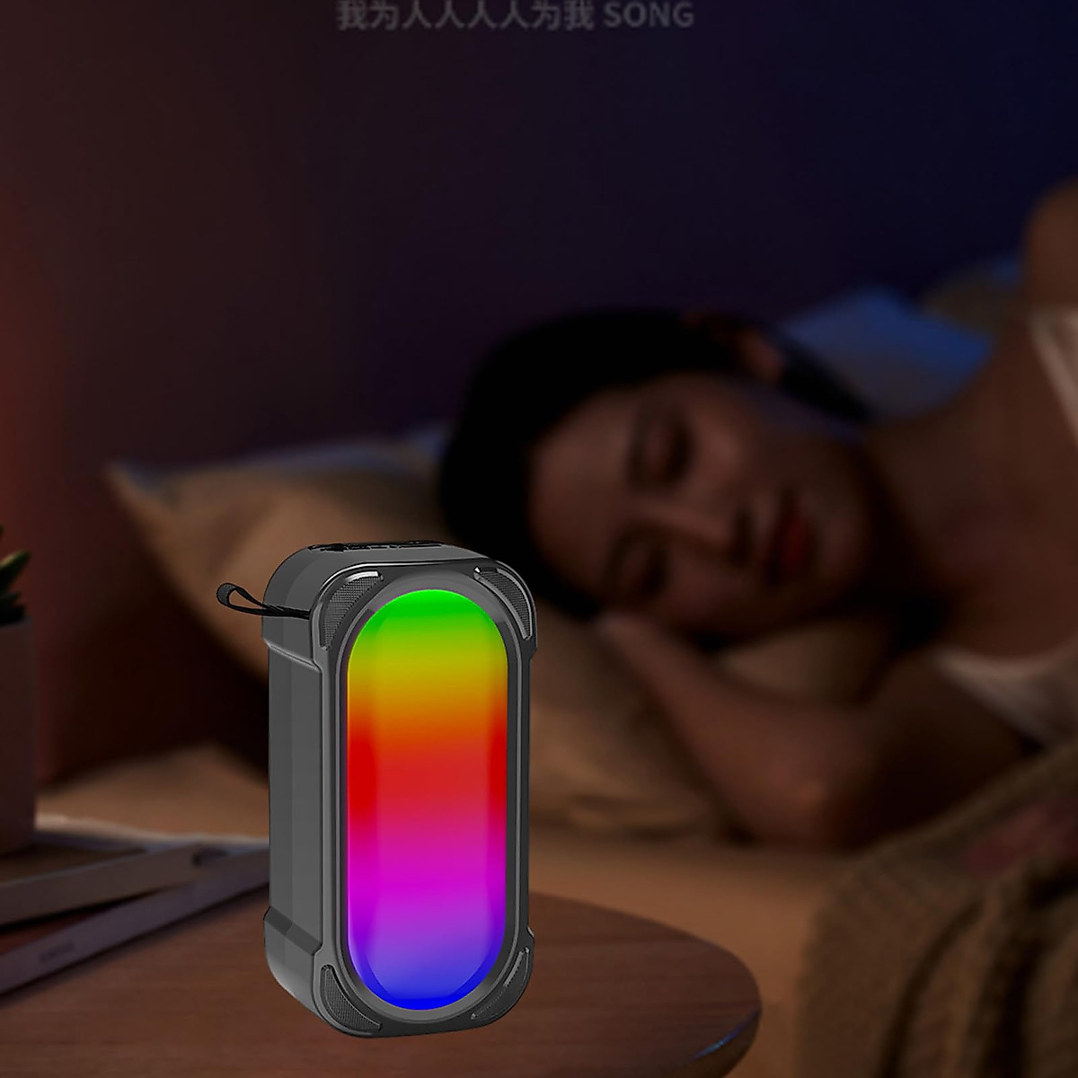 Clearance Bluetooth Speakers, LED Color Lights Speakers , Wireless Bluetooth Sound Subwoofer, Outdoor Portable Bluetooth Small Speaker, Long-lasting Battery Life Bluetooth Speaker for Indoor&Outdoor