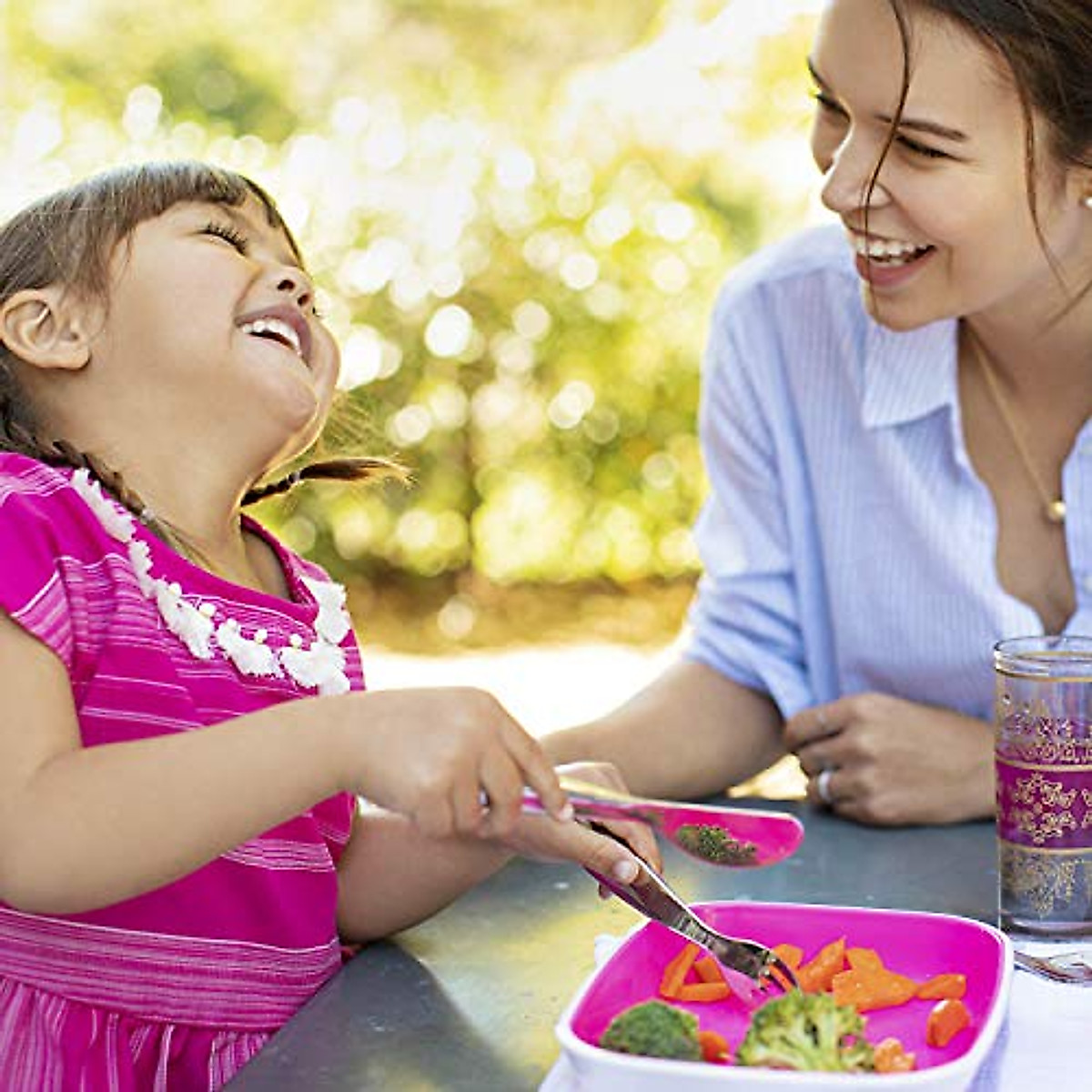 Munchkin® Polish™ Stainless Steel Toddler Fork, Knife and Spoon Utensil Set, 3 Piece