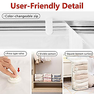 Space Saver Bags Vacuum Storage Bags, Hometall Cube Vacuum Sealer Bags